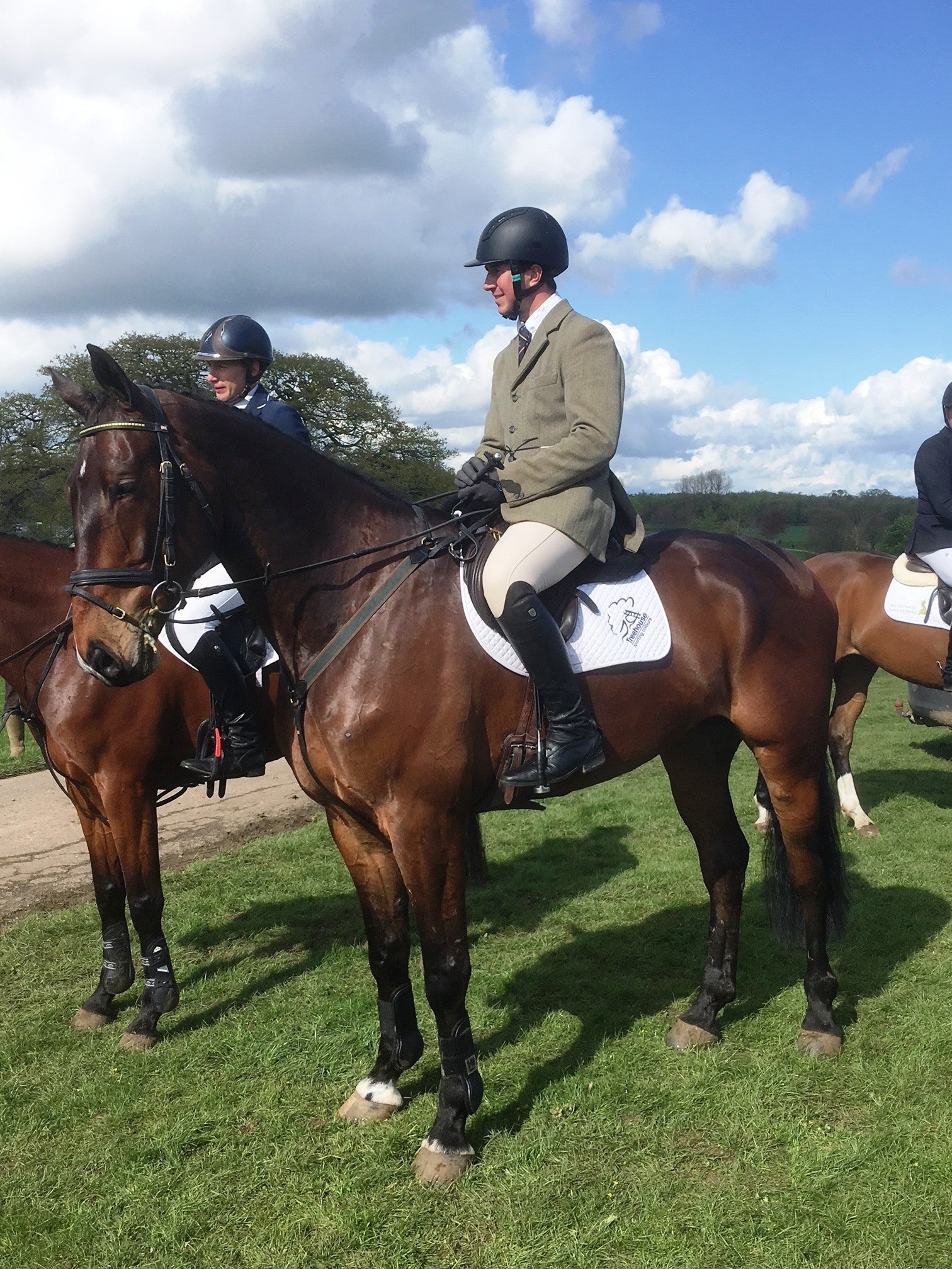 David Doel enjoys a good day at Badminton – Treehouse Sporting Colours